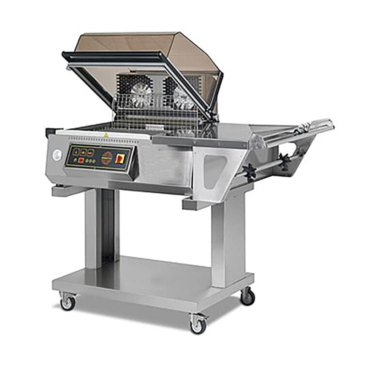 Heat Seal 102A Floor Model Wrapper with Splash Guard - FoodPrep Solutions